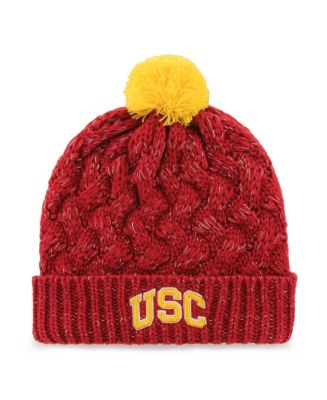Women's '47 Cardinal Usc Trojans Fiona Cuffed Knit Hat with Pom - Macy's