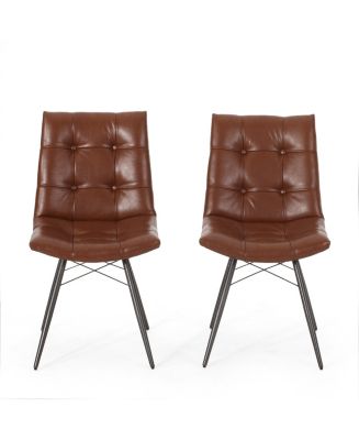 Pineview Contemporary Tufted Dining Chairs with Toothpick Legs Set, 2 ...