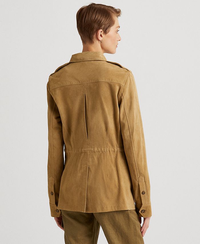 Lauren Ralph Lauren Suede Field Jacket - Macy's
