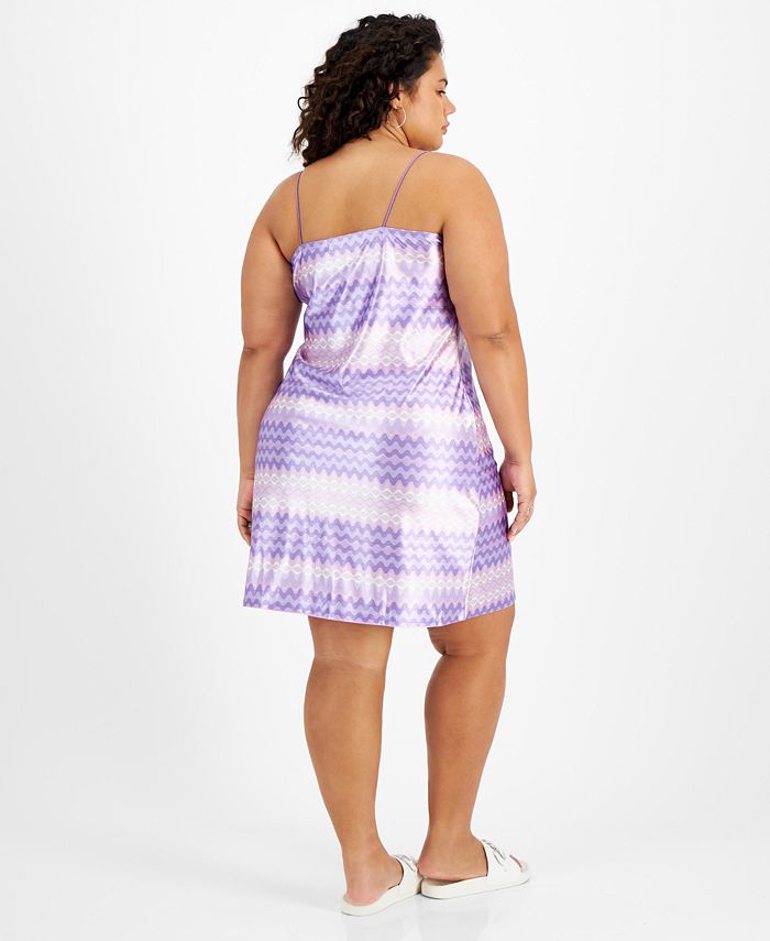 FULL CIRCLE TRENDS Trendy Plus Size Printed Slip Dress & Reviews ...