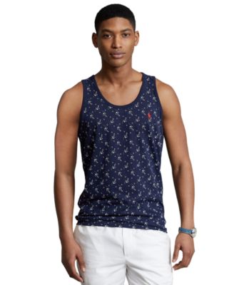 Polo Ralph Lauren Men's Washed Anchor-Print Jersey Tank Top - Macy's