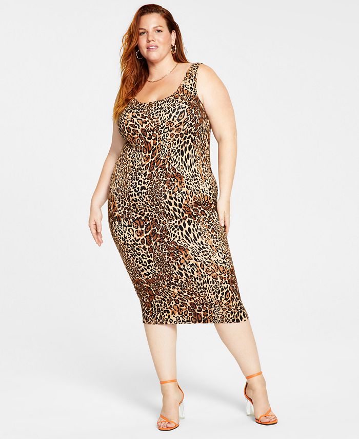 Bar Iii Plus Size Printed Bodycon Dress Created For Macys Macys