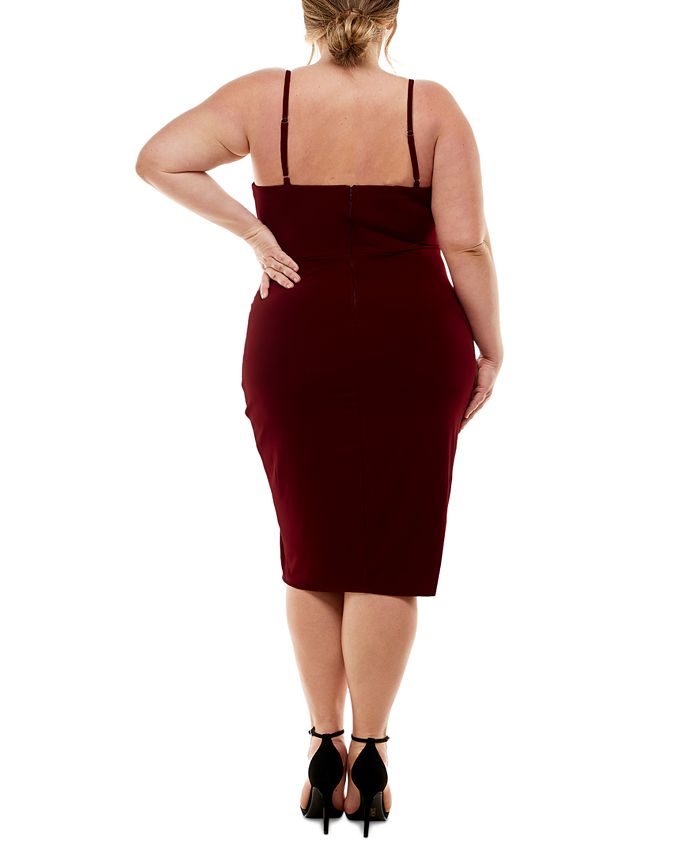 City Studios Trendy Plus Size Side-Cinched Dress & Reviews - Trendy ...