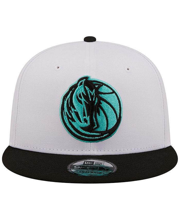 New Era Men's White, Black Dallas Mavericks Color Pack 9Fifty Snapback ...