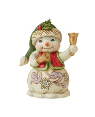 Mini Snowman with Bells Figurine - Macy's