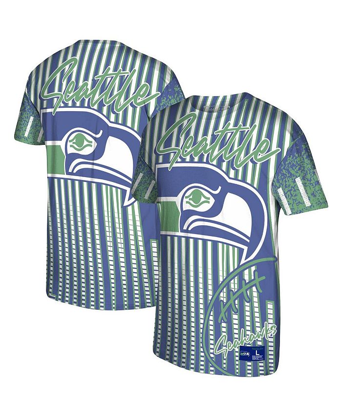 Mitchell & Ness Men's Royal Seattle Seahawks Jumbotron Historic Logo T ...