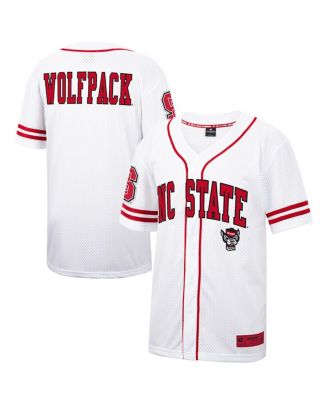 Men's Colosseum White and Red NC State Wolfpack Free Spirited Baseball ...