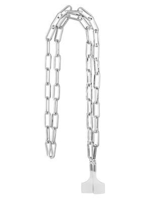 Anne Klein Women's Silver-Tone Alloy Metal Chain Necklace designed for ...