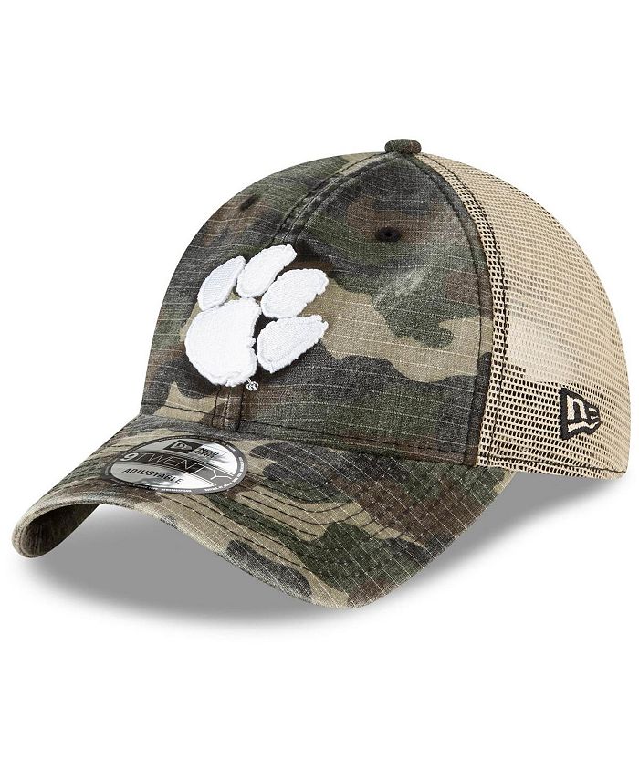 New Era Men's Camo Clemson Tigers Honor Trucker 9TWENTY Snapback Hat ...