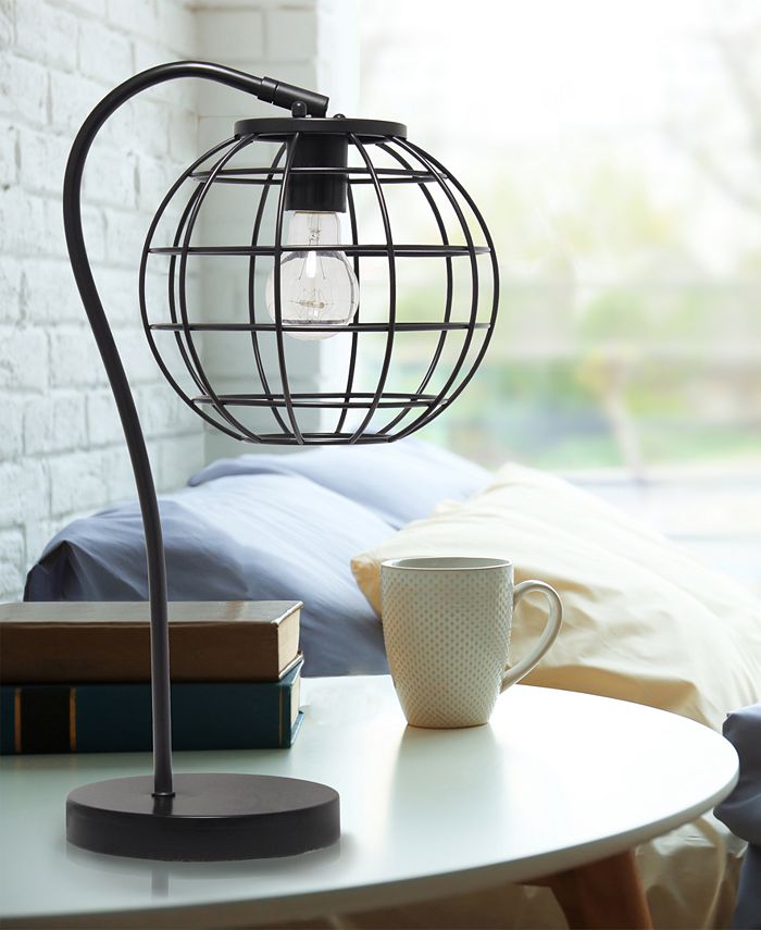 Lalia Home Arched Metal Cage Table Lamp - Macy's