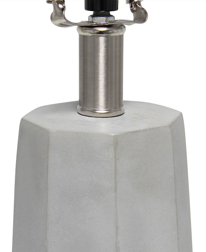 Lalia Home Concrete Pillar Table Lamp - Macy's