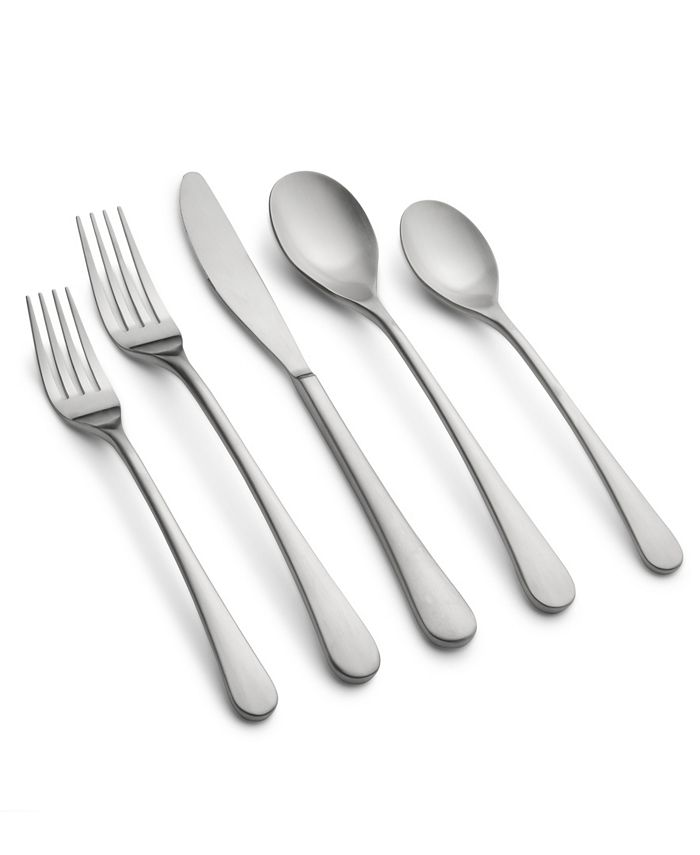 Cambridge Silversmiths Xyla Satin Flatware Set, 20 Piece - Macy's