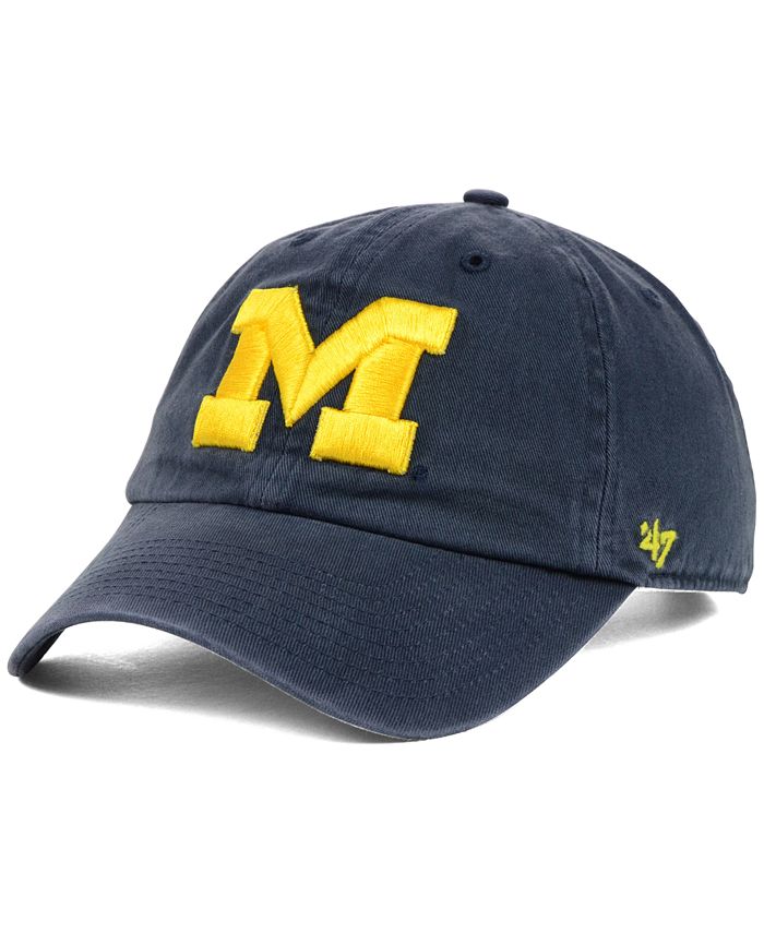 '47 Brand Michigan Wolverines NCAA Clean-Up Cap - Macy's