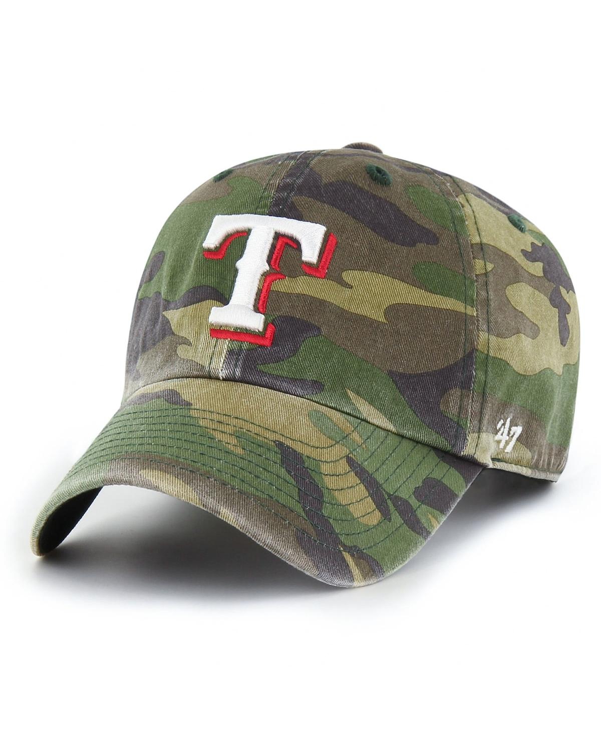 Click here for Mens 47 Camo Texas Rangers Clean Up Adjustable Hat... prices