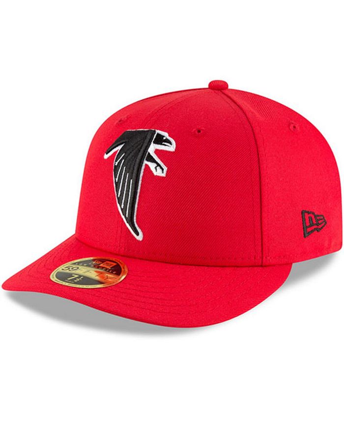New Era Men's Red Atlanta Falcons Omaha Throwback Low Profile 59FIFTY ...