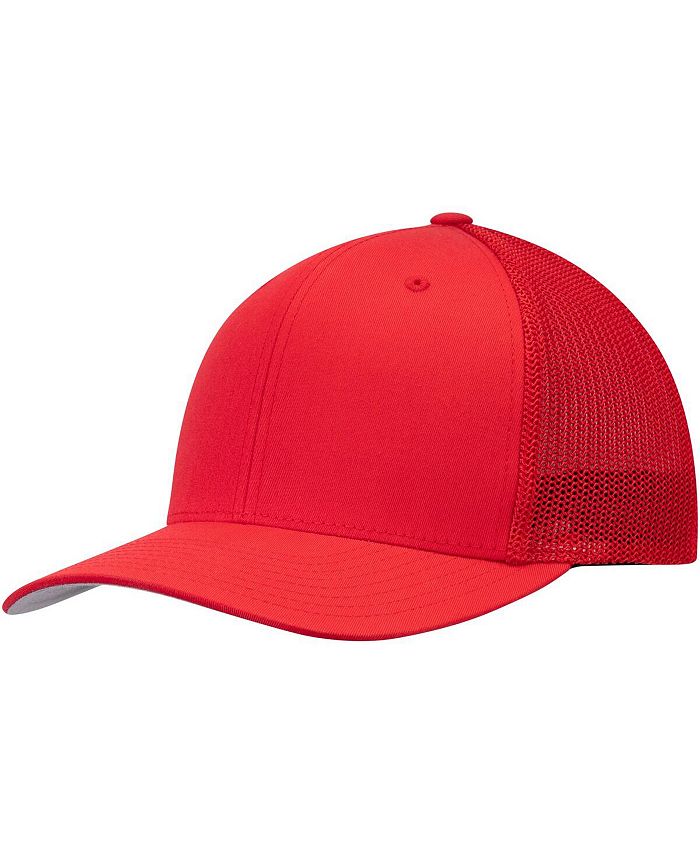Flexfit Men's Red Trucker Mesh Flex Hat - Macy's