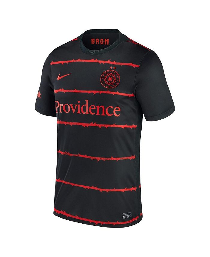 Nike Men's Black Portland Thorns Fc 2021/22 Away Replica Jersey - Macy's