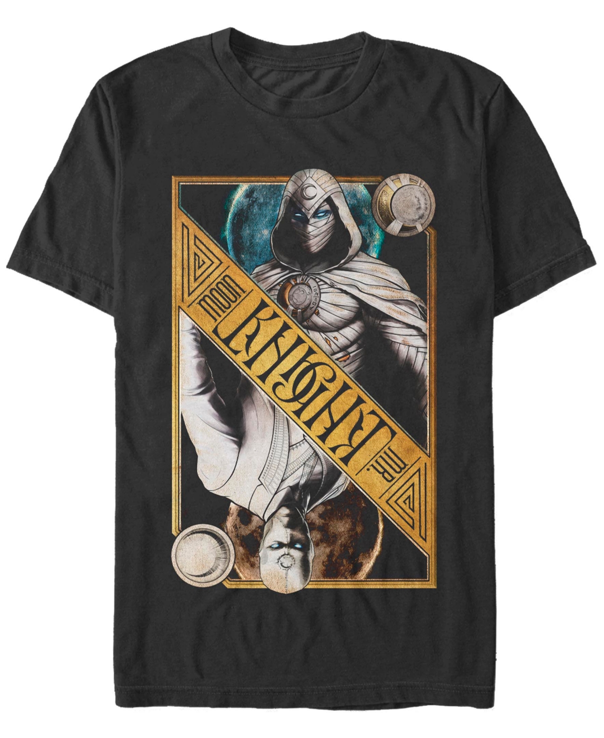Click here for Mens Moon Knight Dual Card Short Sleeve T-shirt -... prices