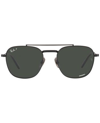 Ray-Ban Unisex Polarized Sunglasses, Frank II Titanium 51 - Macy's