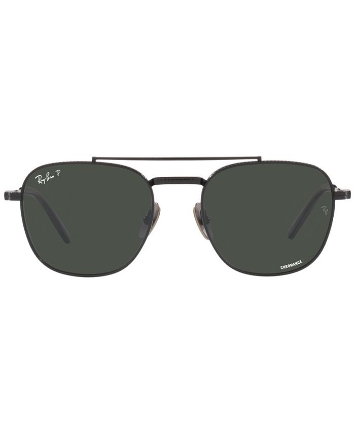 Ray-Ban Unisex Polarized Sunglasses, Frank II Titanium 51 - Macy's