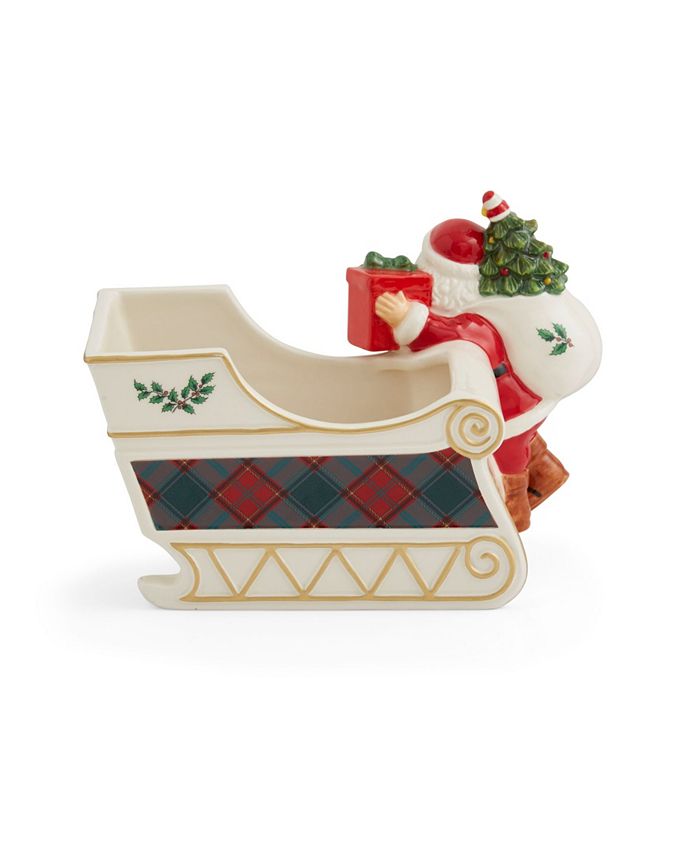 Spode Santa Sleigh Candy Jar - Macy's