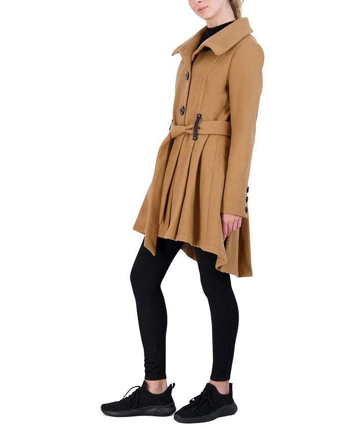 Steve Madden Juniors' Belted Skirted Coat & Reviews - Coats & Jackets ...