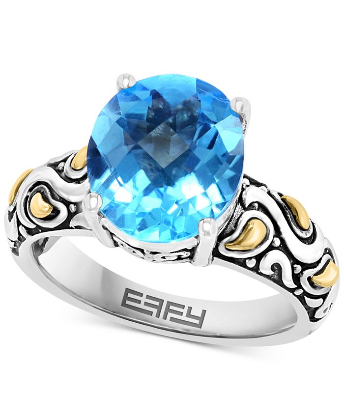 EFFY Collection EFFY® Blue Topaz Statement Ring (5-1/3 ct. t.w.) in ...