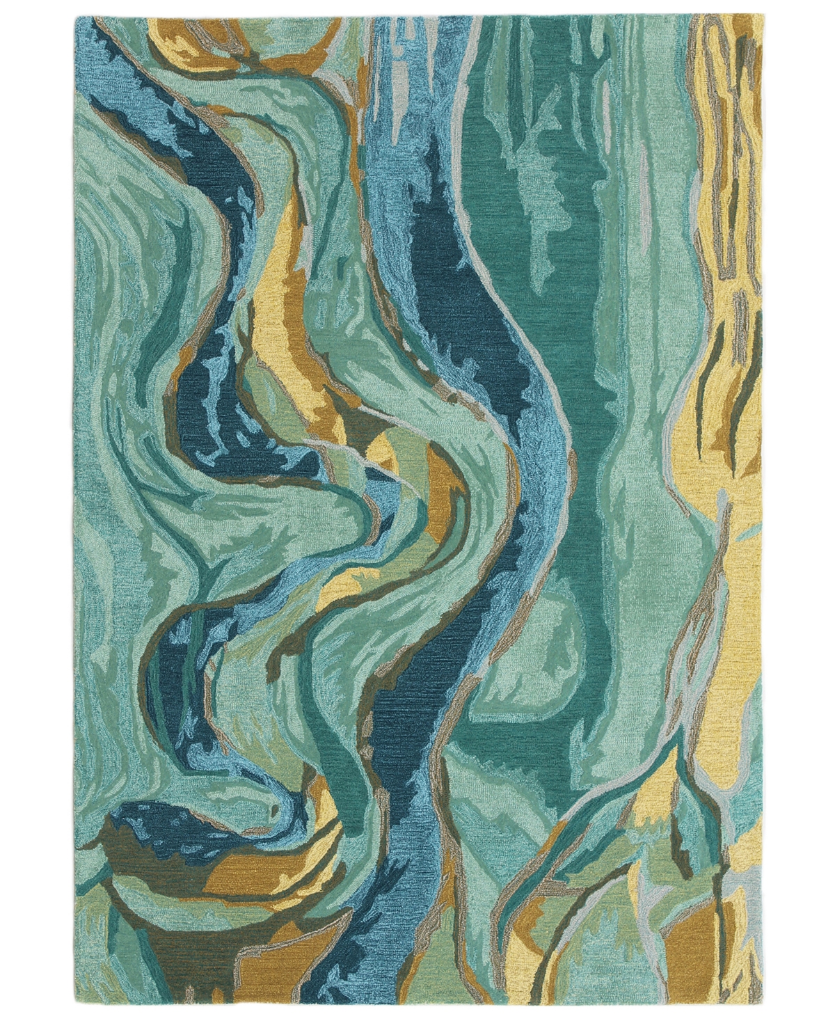Click here for Liora Manne Corsica Panorama 5 x 76 Area Rug - Blu... prices