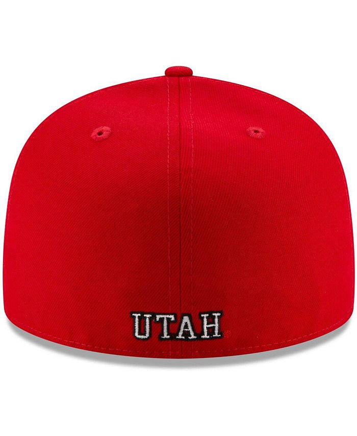 New Era Men's Red Utah Utes Basic 59FIFTY Team Fitted Hat - Macy's