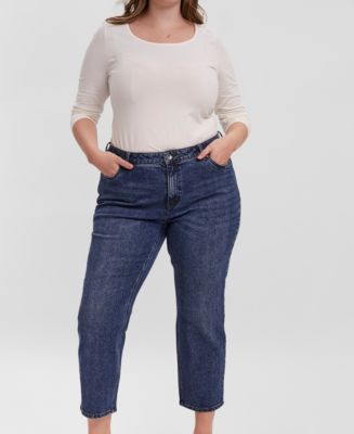 Plus Size Brenda Straight Denim Pants - Macy's