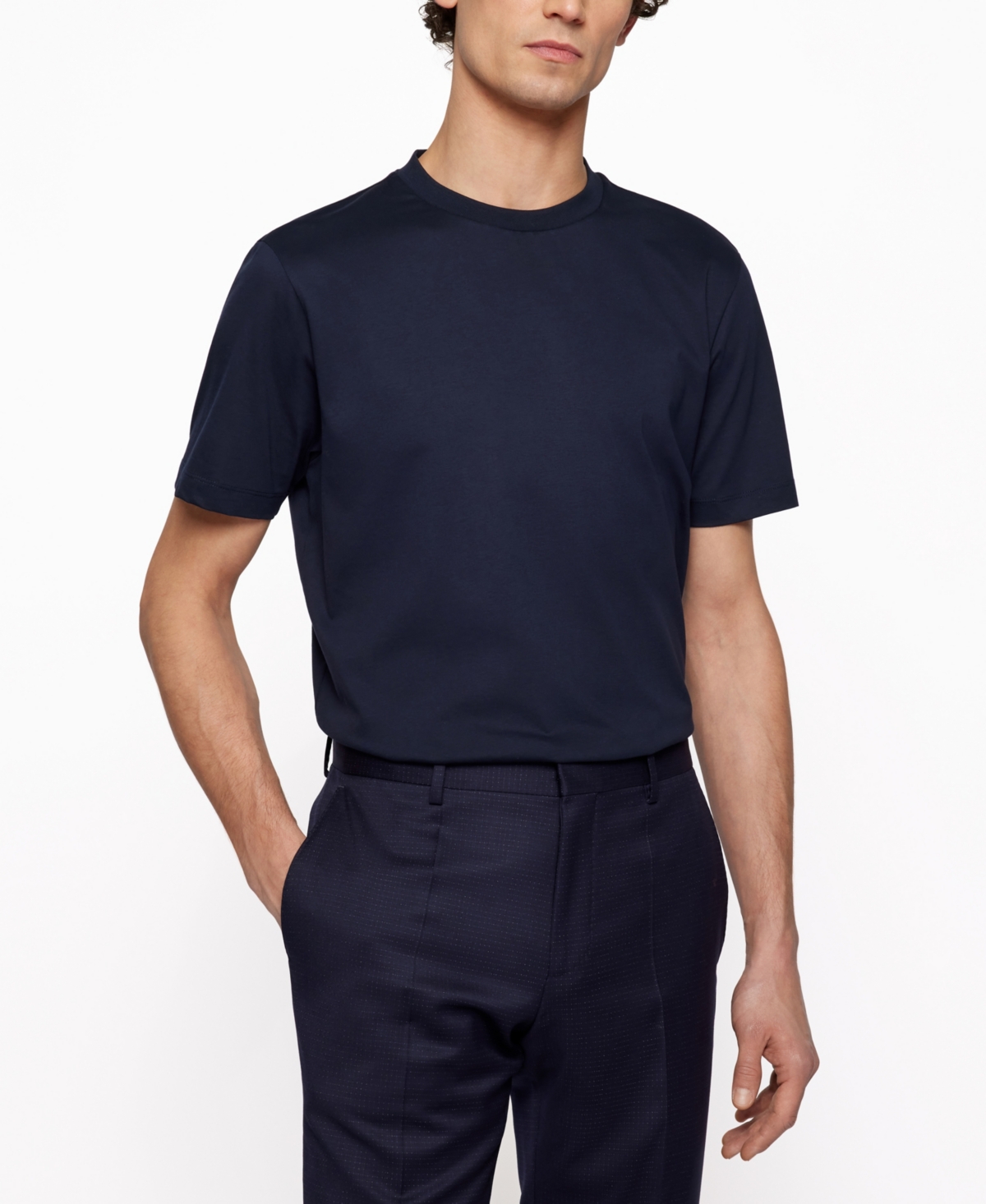 Click here for Boss by Hugo Boss Mens Regular-Fit Cotton-Jersey T... prices