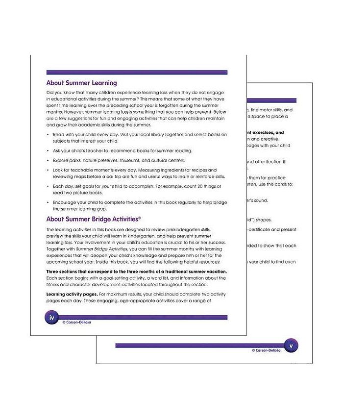 Barnes & Noble Summer Bridge Activities, Grades PK - K: Bridging Grades ...