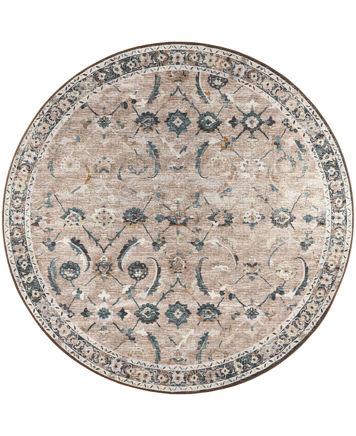 Click here for Dalyn Jericho JC4 8 x 8 Round Area Rug - Taupe prices