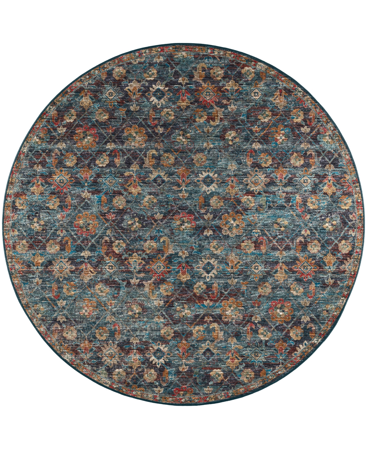 Click here for Dalyn Jericho JC8 8 x 8 Round Area Rug - Navy prices