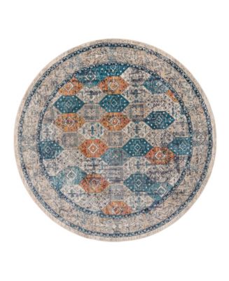 Bayshore Home Dolores DOL05 7'10" x 7'10" Round Area Rug - Macy's