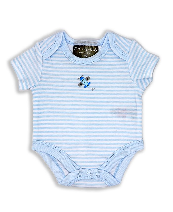 Rock-A-Bye Baby Boutique Baby Boys Fly High Layette Gift in Mesh Bag, 5 ...