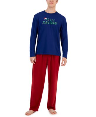 Club Room Men's Feliz 2-Pc. Graphic Long-Sleeve T-Shirt & Solid Fleece ...
