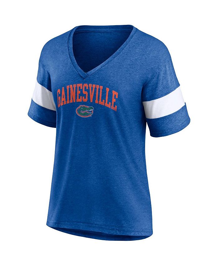Fanatics Women's Heathered Royal Florida Gators Arched City Sleeve ...