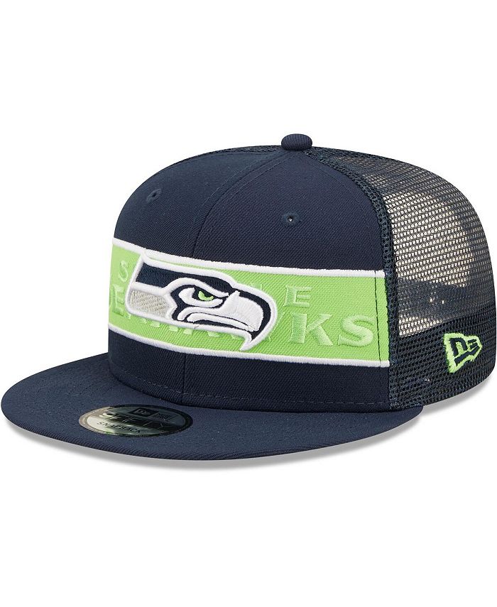 New Era Men's College Navy Seattle Seahawks Tonal Band 9Fifty Snapback ...