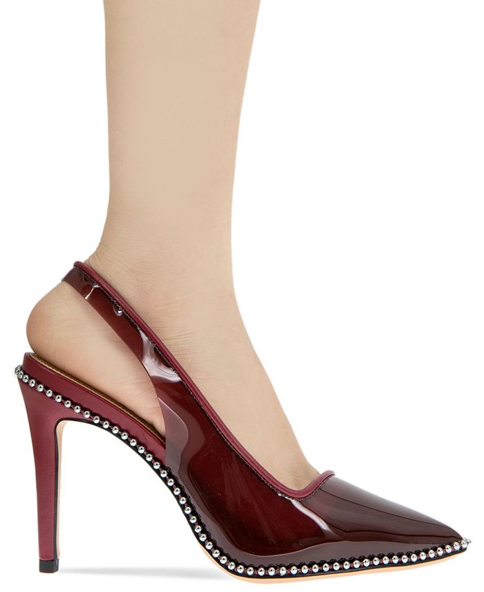 BCBGeneration Women's Hamina Vinyl Slingback Pump - Macy's