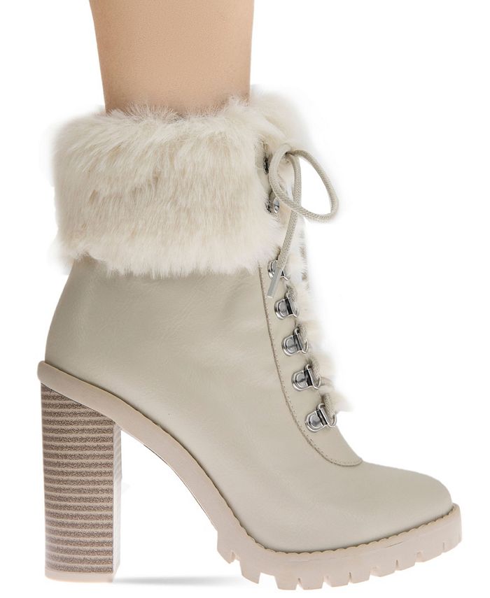 BCBGeneration Women's Pelica Faux Fur Trimmed Bootie & Reviews ...
