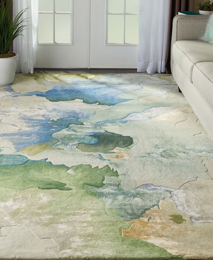 Nourison Home Prismatic PRS16 7'9" x 9'9" Area Rug - Macy's