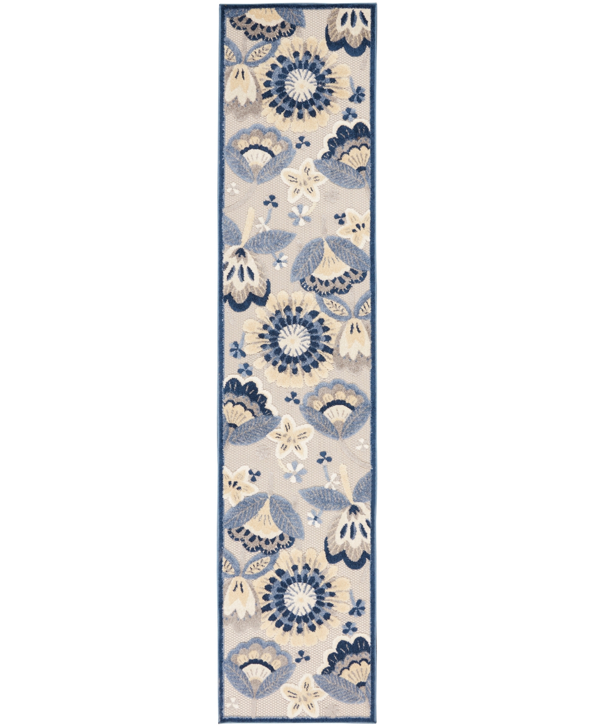 Click here for Nourison Home Aloha ALH17 23 x 12 Runner Rug - Blu... prices