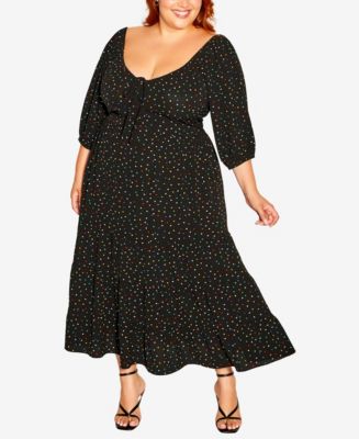 City Chic Trendy Plus Size Emma Maxi Dress - Macy's
