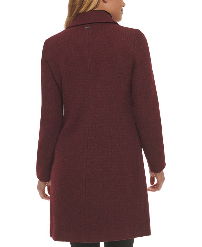 Calvin Klein Women's Double-Breasted Reefer Coat - Macy's