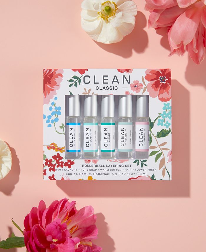 CLEAN Fragrance Eau De Parfum Rollerball Layering Set, 5 Piece - Macy's