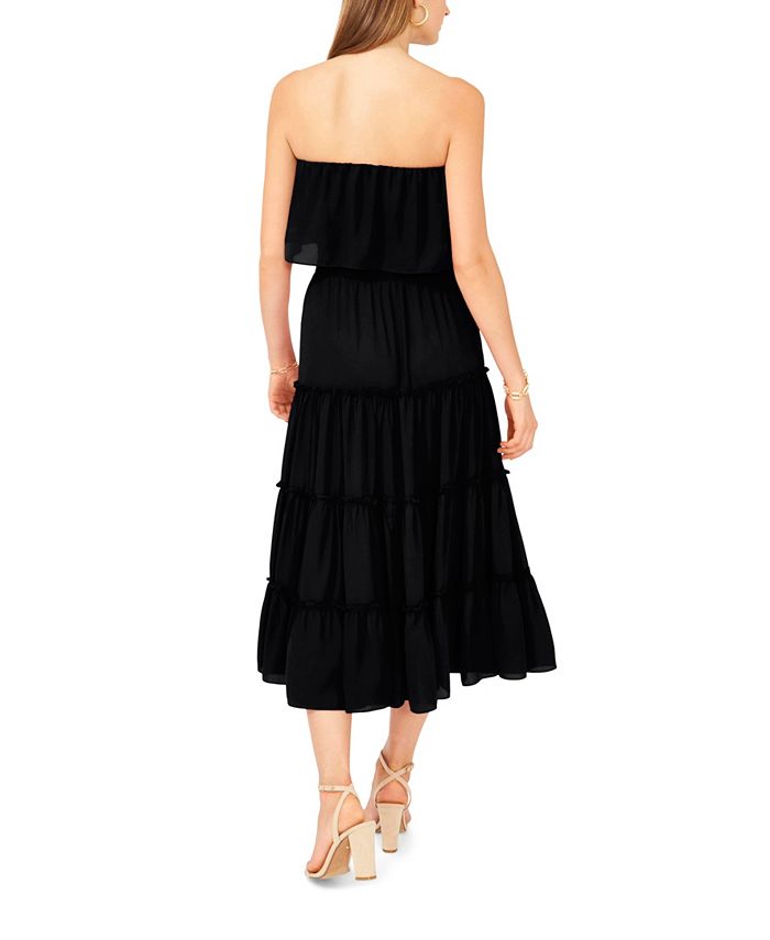 1.STATE Women's Strapless Ruffle Tiered Maxi Dress - Macy's