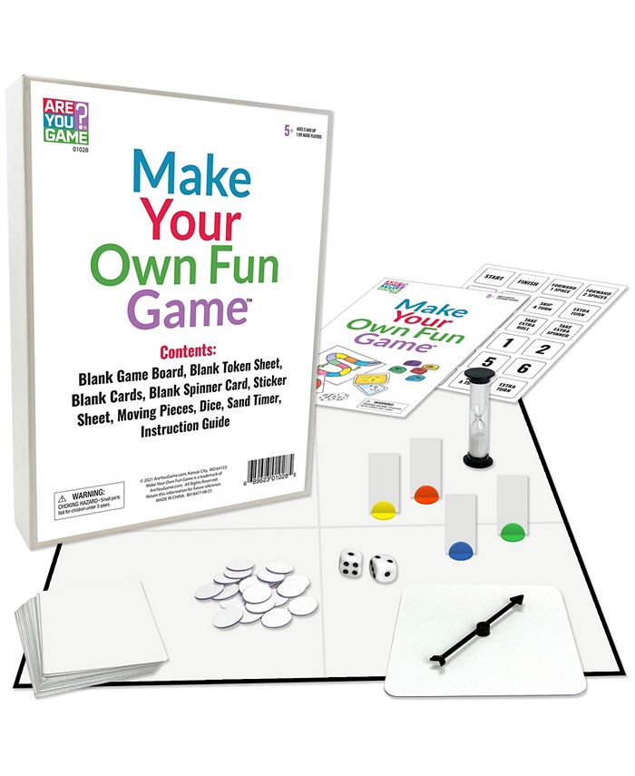 Areyougame Make Your Own Fun Game Set, 64 Piece - Macy's