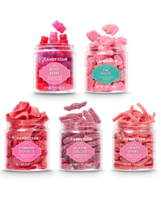 Candy Club Pretty in Pink Gummy Gift Set, 5 Piece - Macy's