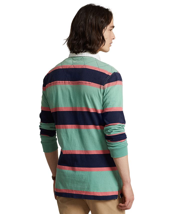 Polo Ralph Lauren Men's Classic Fit Striped Jersey Rugby Shirt - Macy's